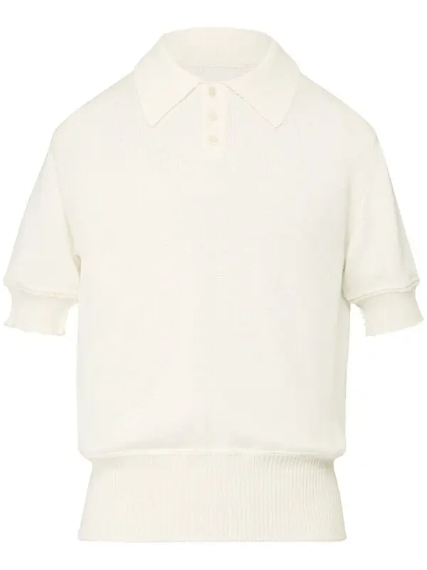 MAISON MARGIELA Four-stitch Knitted Polo Shirt