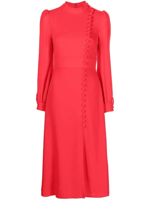 Buy JANE Payton Crepe Midi Dress - Red At 39% Off | Editorialist