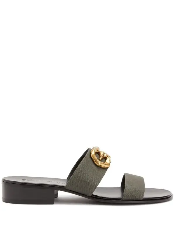 GIUSEPPE ZANOTTI Gregorie Logo-plaque Sandals