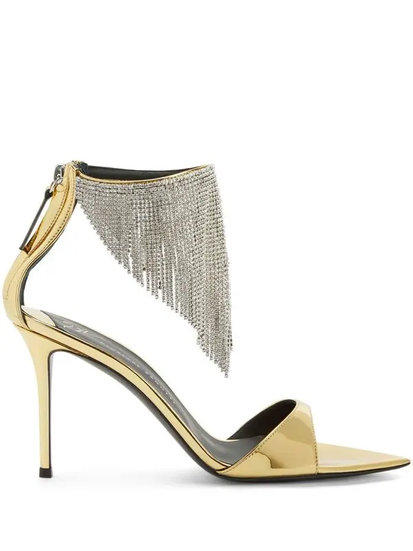 GIUSEPPE ZANOTTI Crystal-embellished Sandals - Gold