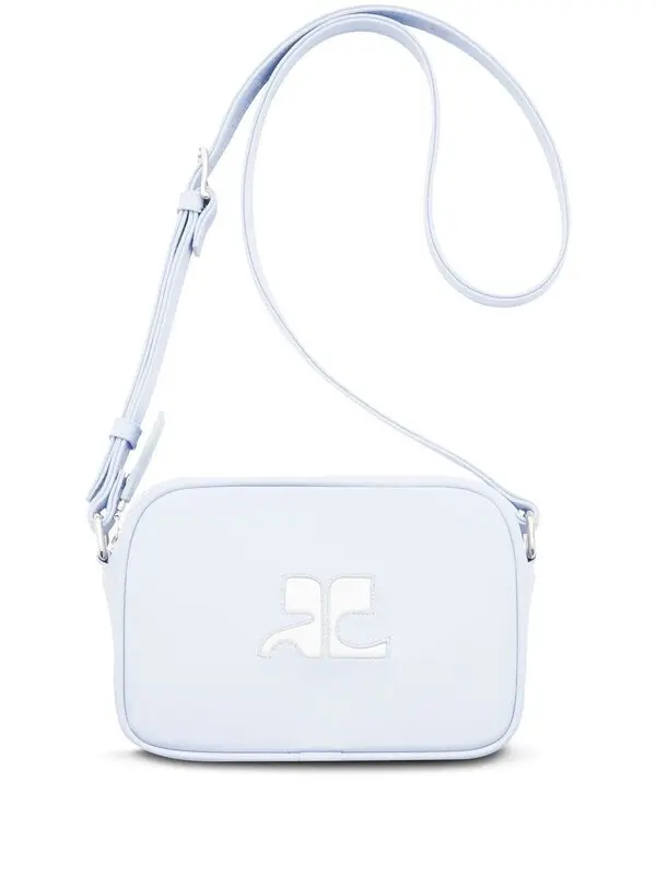 COURREGES Reedition Leather Camera Bag - Blue