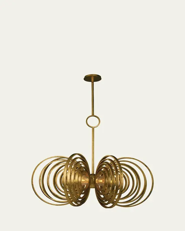 Studio M Frequency 6-light Pendant Light - Gold Leaf