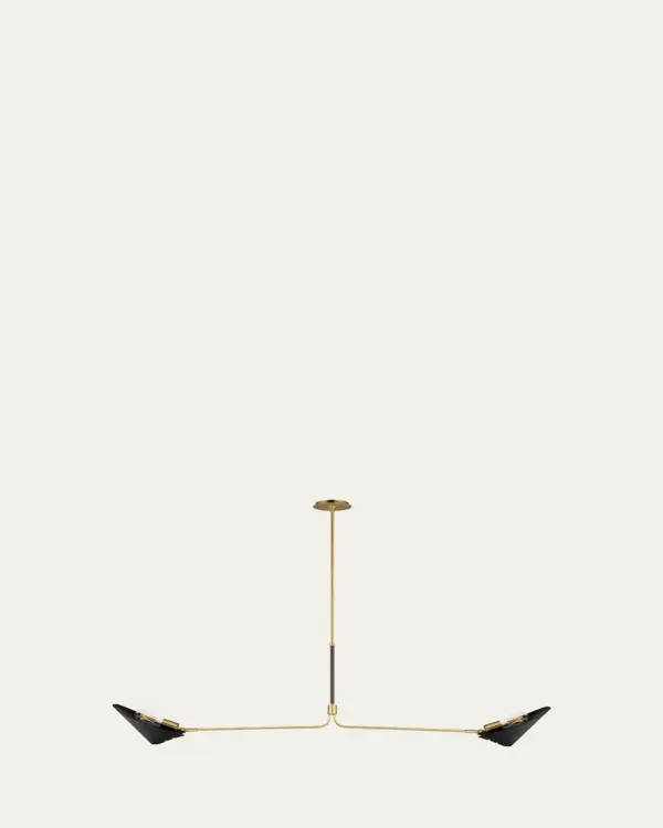 Studio M Mat Sanders Design From Cavalier 2-light Pendant - Natural Aged Brass