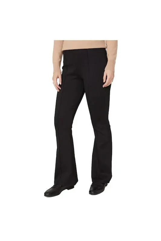 Maine Womens/ladies Smart Ponte Flared Pants - Black | Editorialist