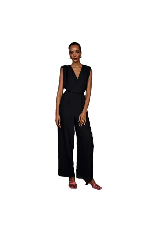 Principles Womens/ladies Wrap Jumpsuit Black Editorialist