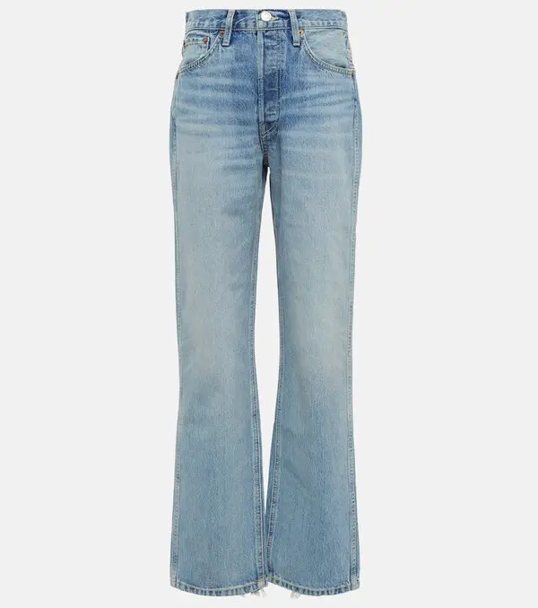 RE/DONE Mid-rise Straight-leg Jeans