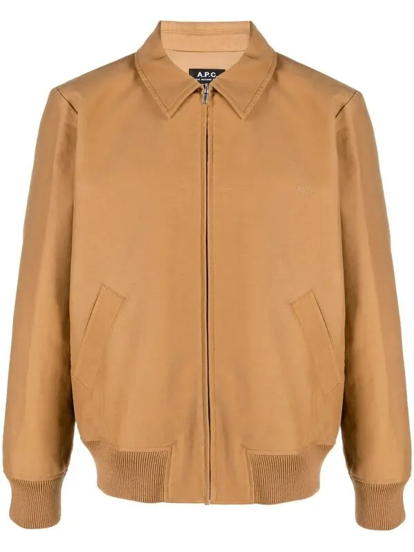 A.p.c. Zip-up Cotton Shirt Jacket