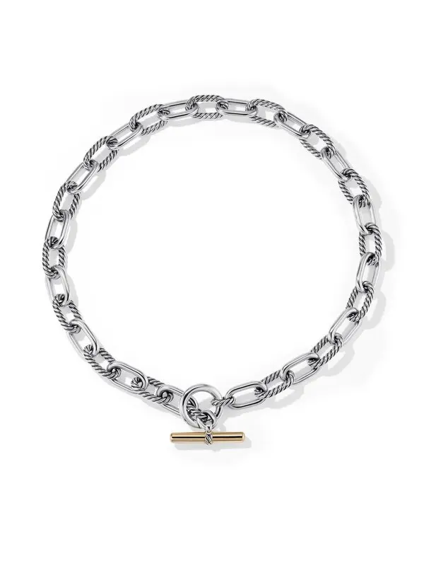 David Yurman 18kt Yellow Gold And Madison Toggle Chain Necklace