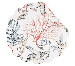 VALERIE PARR HILL Tranquil Tides Round Placemat, Set Of 6 Vale Rie