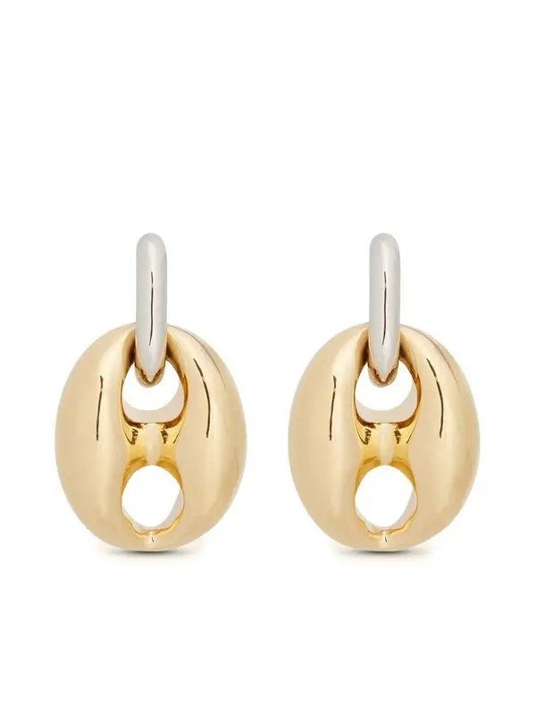 Rabanne Eight Chunky Earrings - Silver