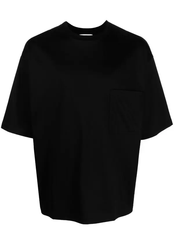 LANVIN Crew-neck Short-sleeved T-shirt - Black