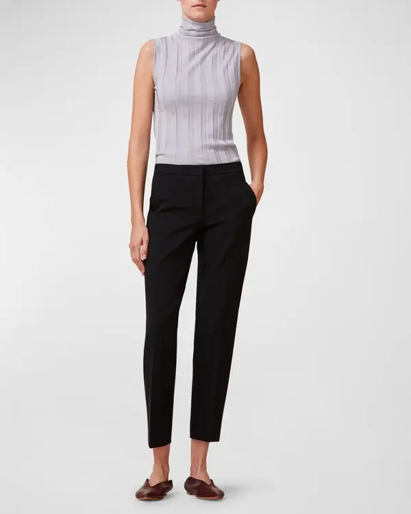 CALLAS MILANO Cropped Jersey Pants - Black