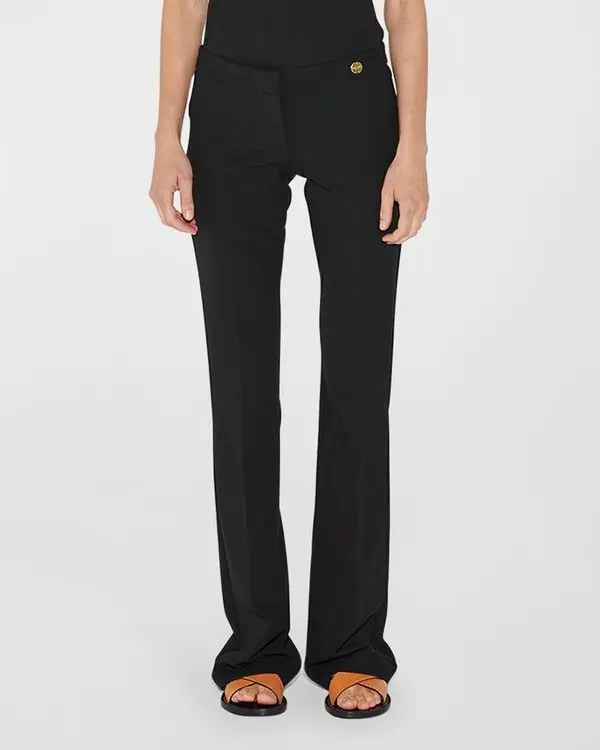CALLAS MILANO Jules Low-rise Stretch Flare Pants - Black