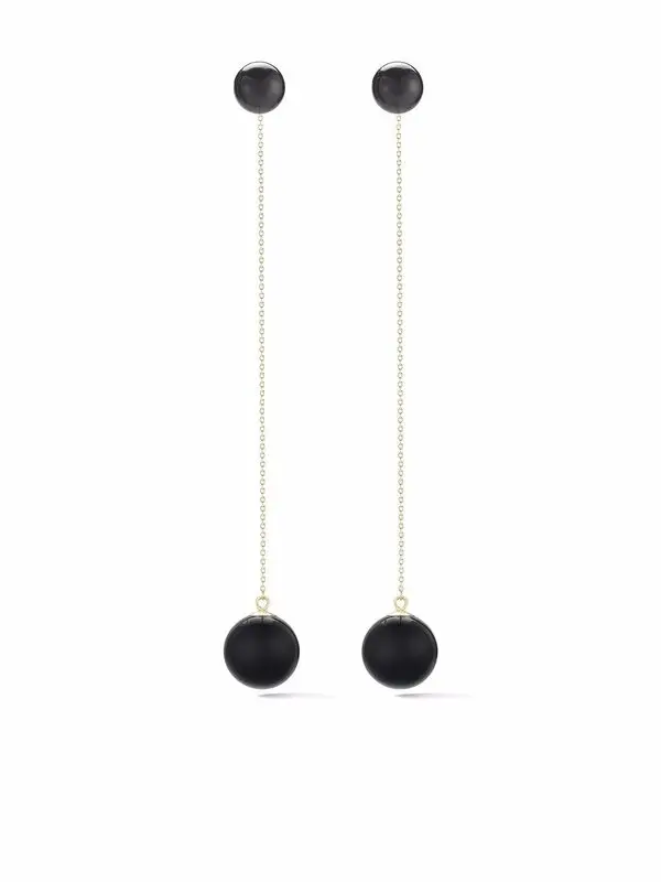 Mateo 14kt Yellow Onyx Drop Earrings