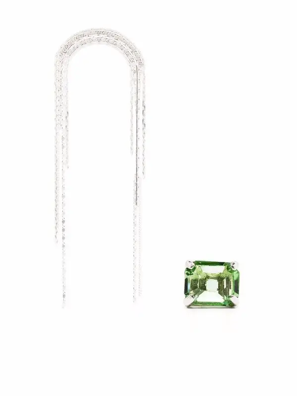 WOUTERS & HENDRIX Chain-link Crystal-embellished Earring Set