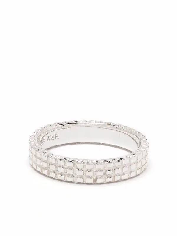 WOUTERS & HENDRIX Chain-texture Band Ring