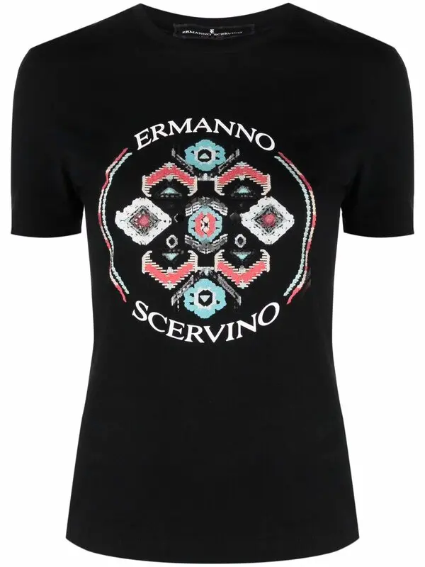 Ermanno Scervino Abstract Logo T-shirt