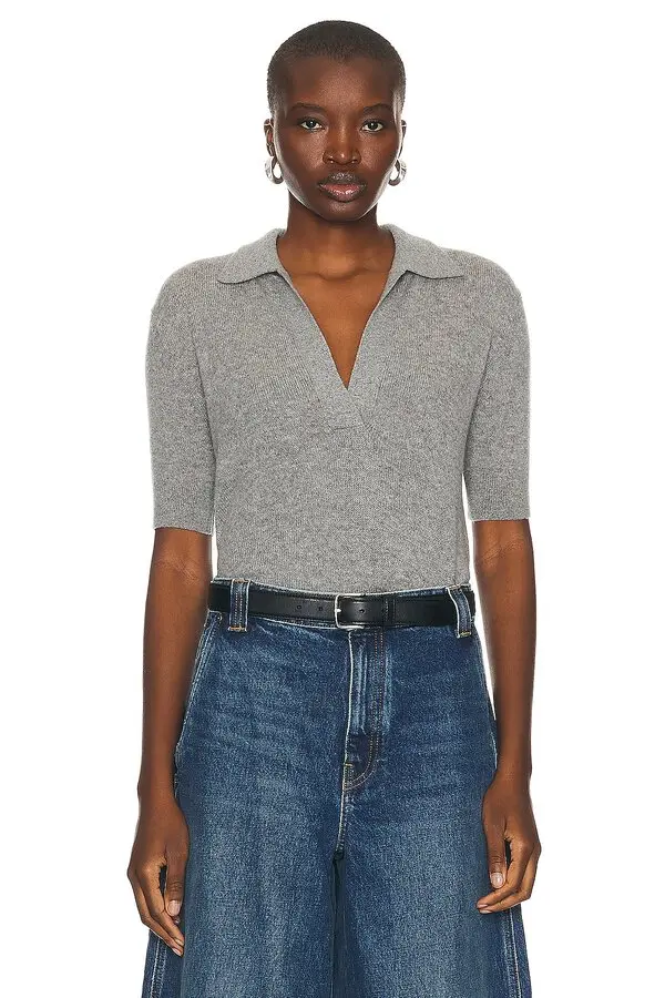 Khaite Shrunken Jo Sweater - Warm Grey