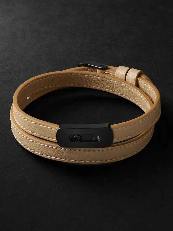 Messika My Move Diamond And Leather Bracelet