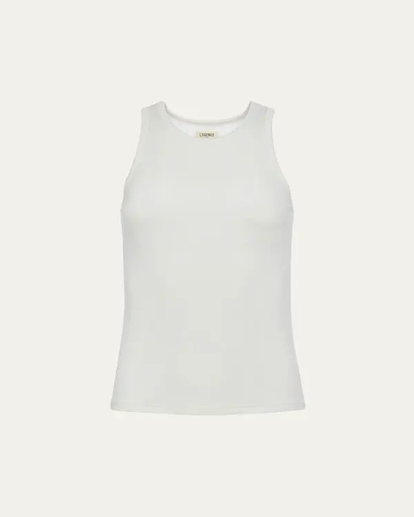 L'Agence Nia Racer Back Tank - White