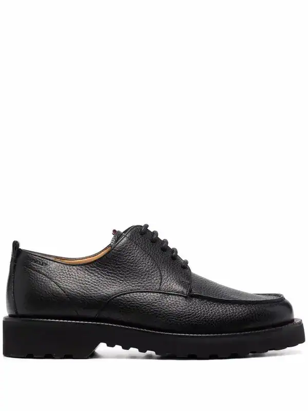 Bally Norber Leather Derby Shoes - Black | Editorialist display picture 3