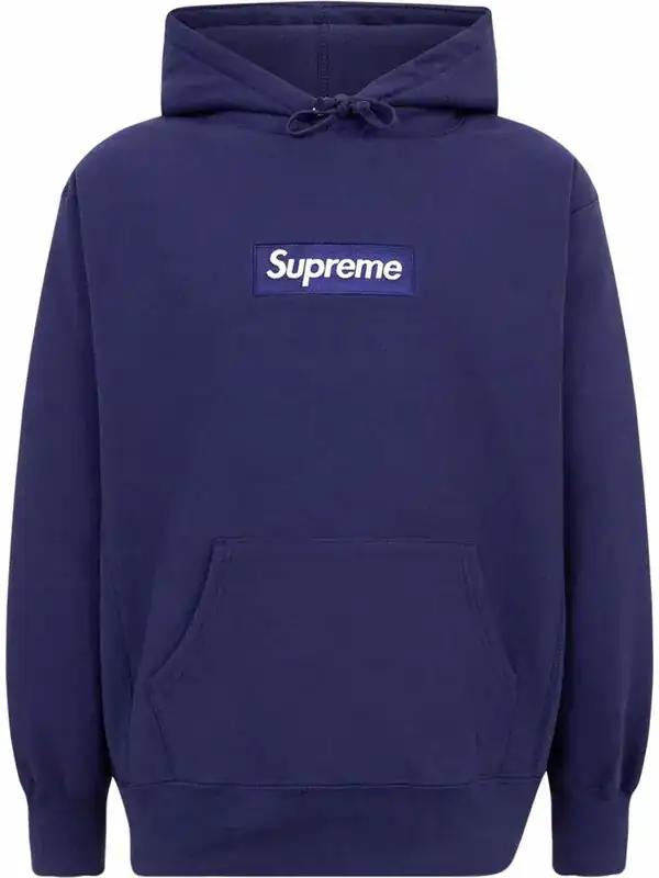 Supreme Box Logo Hoodie - Blue | Editorialist