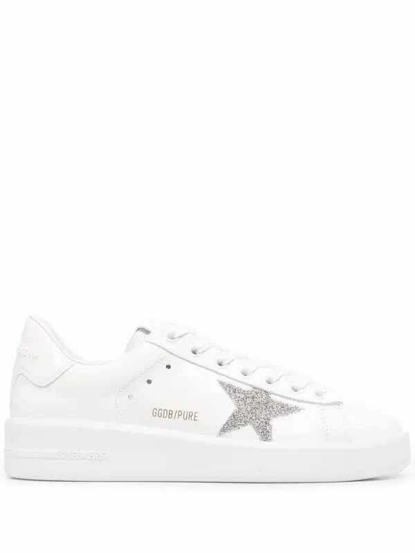 Golden Goose Purestar Leather Sneakers - White