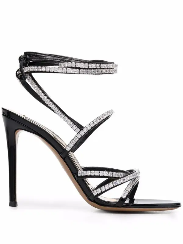 Alexandre Vauthier Crystal-embellished Strap Sandals