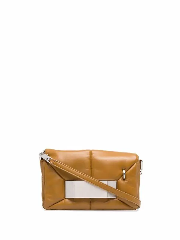 Rick Owens Griffin Quilted Crossbody Bag In Brown - 30% Off 