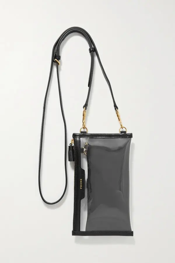 ANYA HINDMARCH Everything Leather-trimmed Tpu And Recycled Shell Pouch