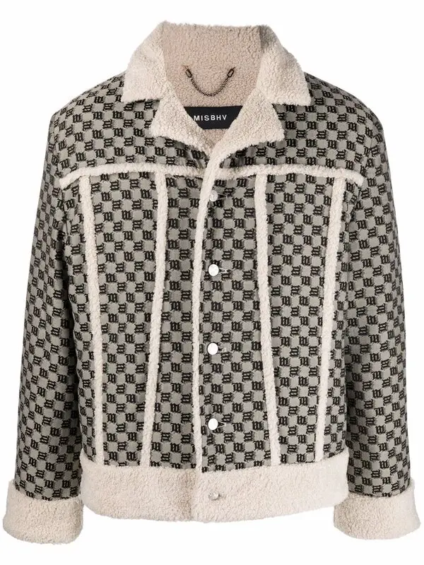 MISBHV Jacquard-monogram Contrast-trim Jacket