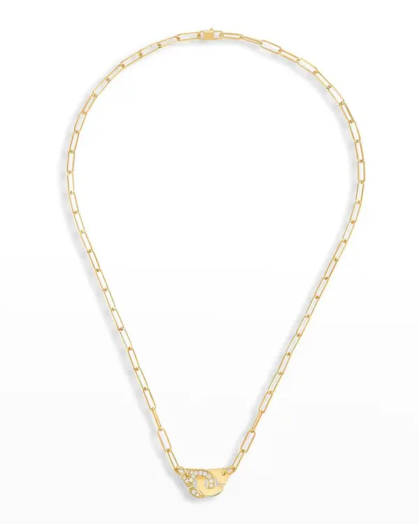 DINH VAN Menottes R10 Medium Chain Necklace With Diamonds - One-color