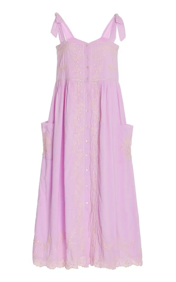 strapless open back dress Ruffled Straps Pink A-line Short Dress with Slit – PollyBoutique main image 1