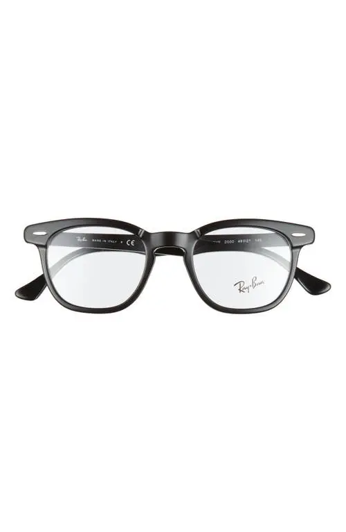 Ray-ban 48mm Blue Light Blocking Eyeglasses - Black/ Clear