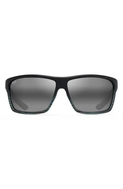 Maui Jim Alenuihaha 64mm Polarized Sunglasses - Grey Black Stripe Neutral