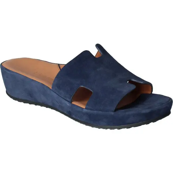 L'AMOUR DES PIEDS Catiana Platform Sandal - Navy