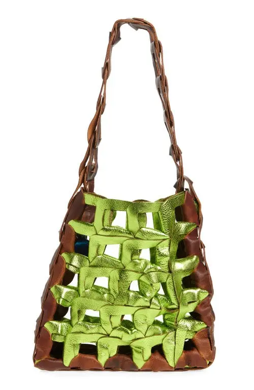 SC103 Links Leather Shoulder Bag - Halcyon
