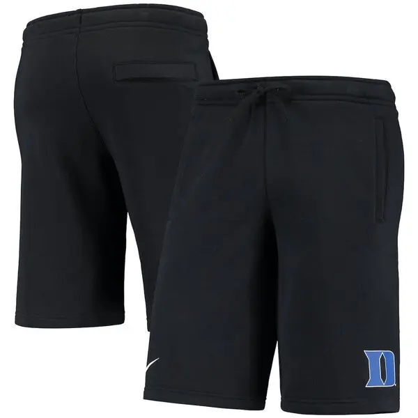 Nike Duke Blue Devils College Primary Logo Club Fleece Shorts - Black ...