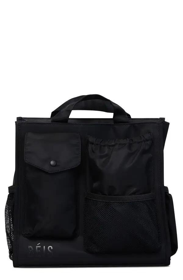 BEIS Mini Tote Insert Bag Black Editorialist