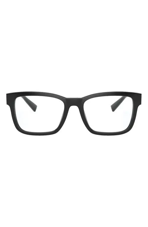 Versace 53mm Square Optical Glasses - Black