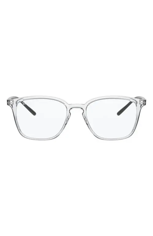 Ray-ban 52mm Square Eyeglasses - Transparen