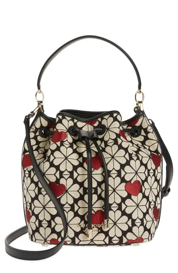 Kate Spade New York Spade Flower Bucket Bag - Black Multi | Editorialist