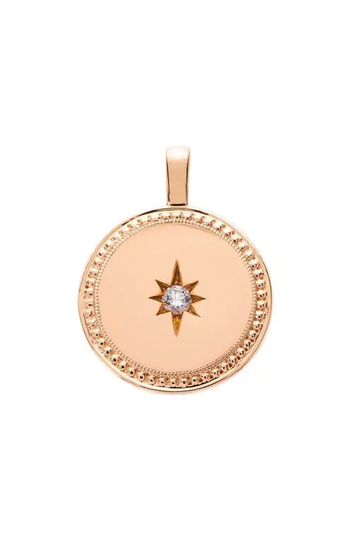 Sethi Couture Celeste Round Diamond Pendant - Rose