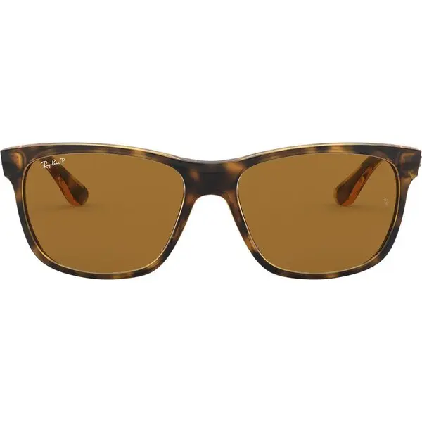 Ray-ban Wayfarer 57mm Polarized Sunglasses - Polarized Brown