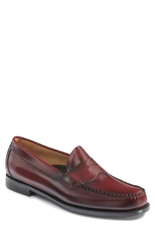 G.H.BASS Logan Leather Penny Loafer - Wine