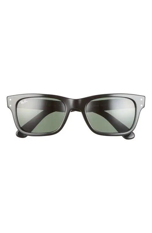 Ray-ban 55mm Rectangular Sunglasses - Black/green
