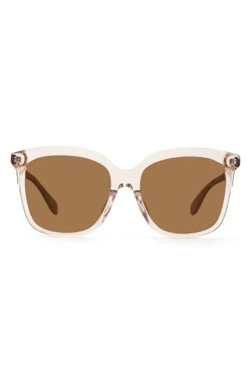 MOHALA EYEWEAR Keana 54mm Polarized Square Sunglasses - Lychee Soda