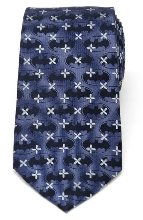 CUFFLINKS, INC. Batman Logo Neck Tie - Navy