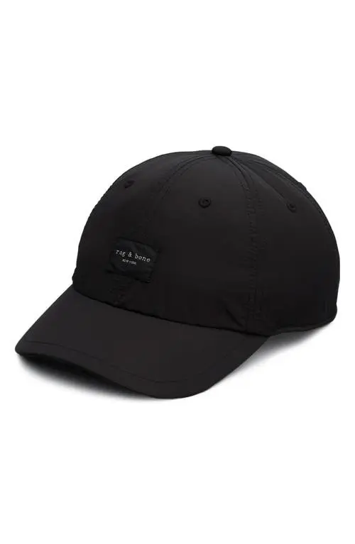 Rag & Bone Graphic Print Baseball Cap In Black - 30% Off  display picture 1