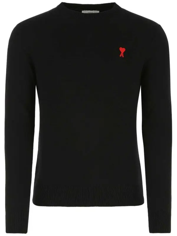 Ami De Cœur Crewneck Jumper - Black